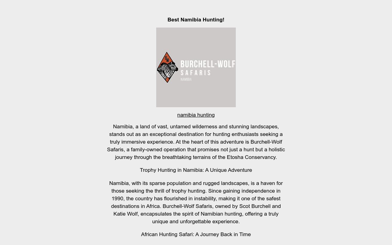 namibiahunting